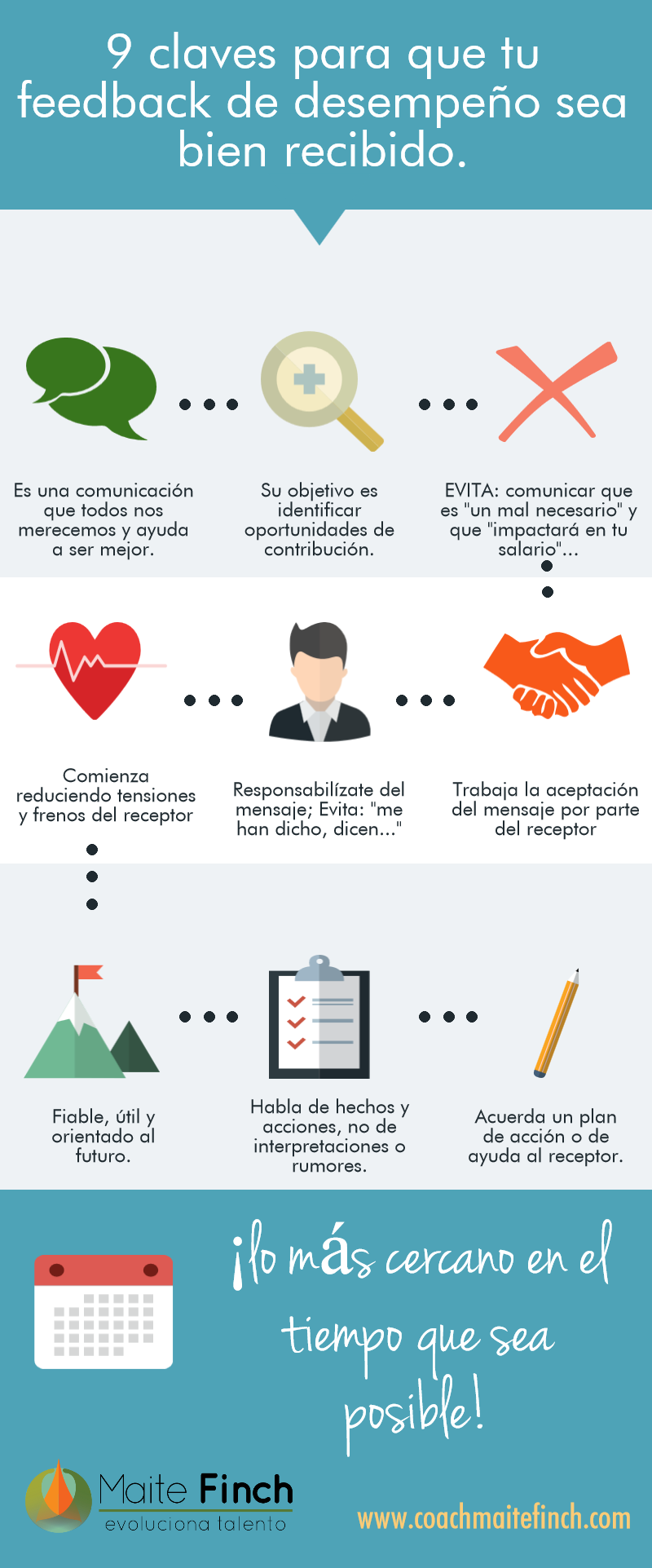 9 claves: feedback de desempeño - Coach Maite Finch